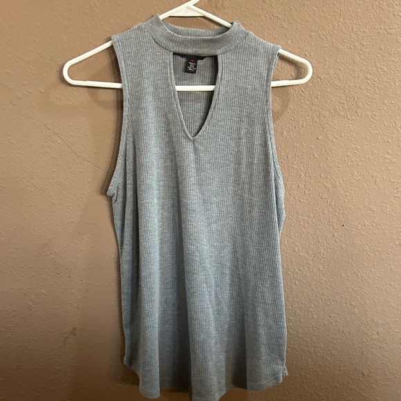 Rock & Republic | Tops | Rock Republic Gray Ribbed Tank Top | Poshmark